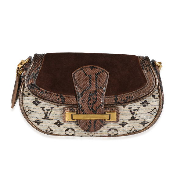 Louis Vuitton | Bags | Louis Vuitton Bronze Python Marron Monogram ...